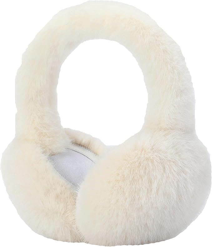 Amazon.com: Ueyben Ear Muffs for Winter Women, Fuzzy Fluffy Faux Fur ...