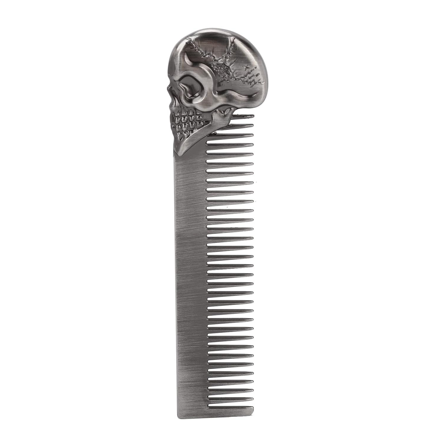 Amazon.com : Haosie Pocket Beard Comb, 5.79in Skull Pattern Hair Comb ...