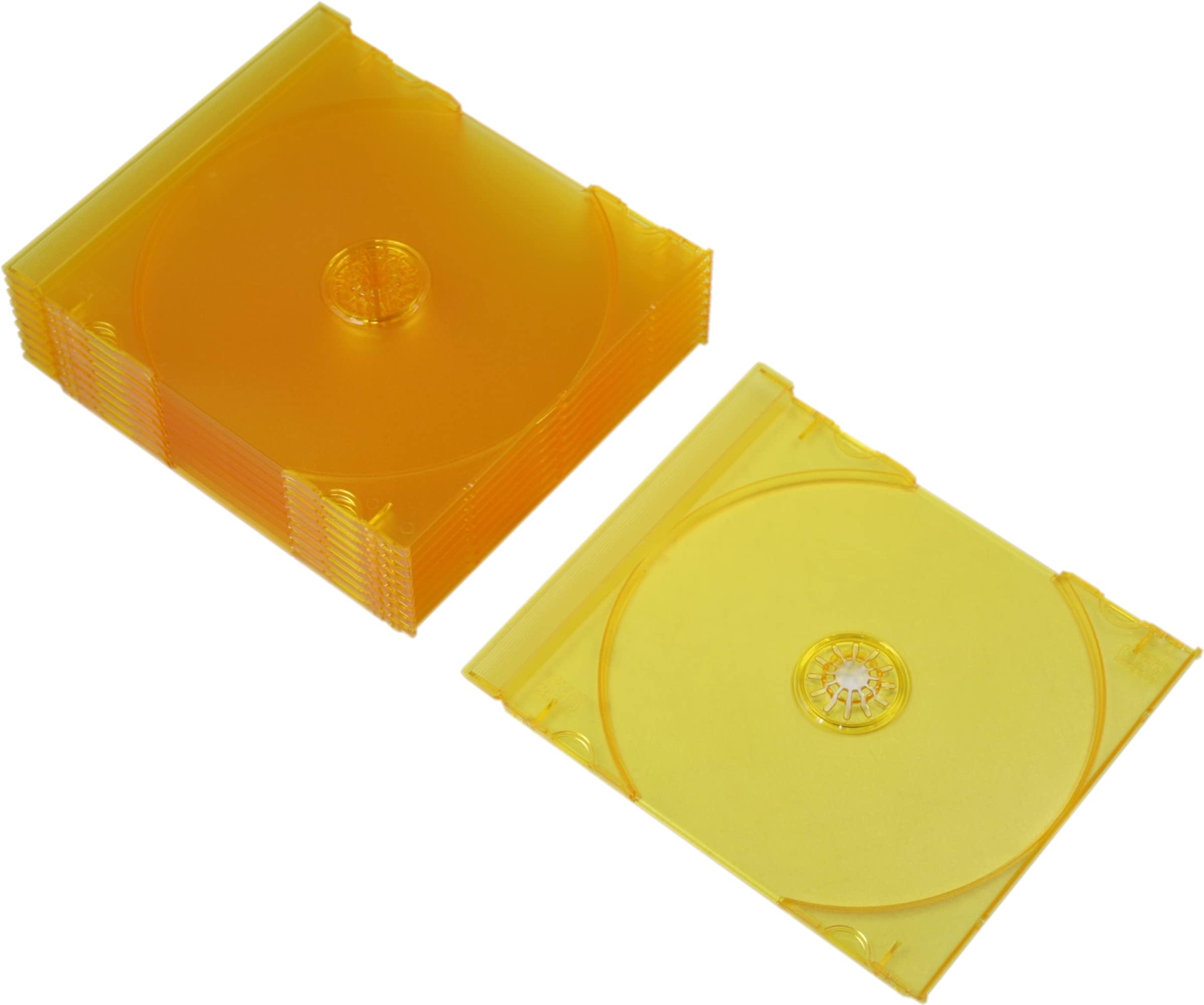 Amazon.com: 200 ULTRA THIN 5.2mm Clear CD Jewel Boxes with Built In ...