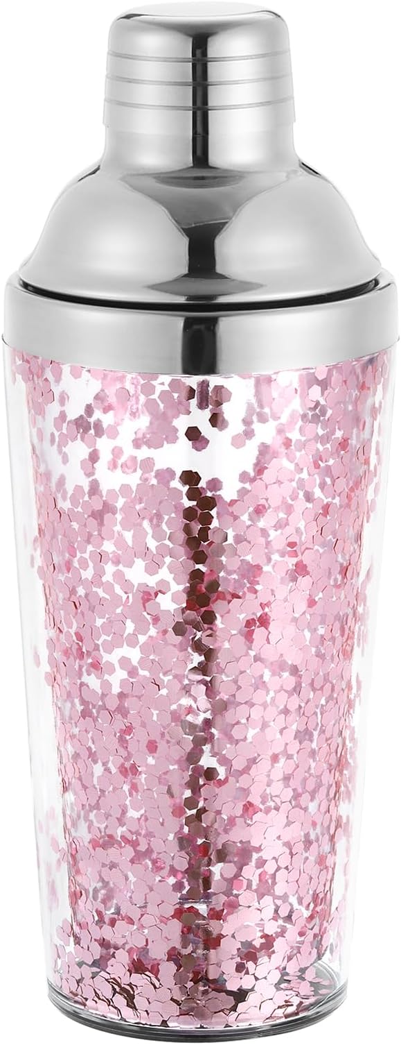 Amazon.com: uxcell 16OZ(450ml) Plastic Cocktail Shaker With Strainer ...