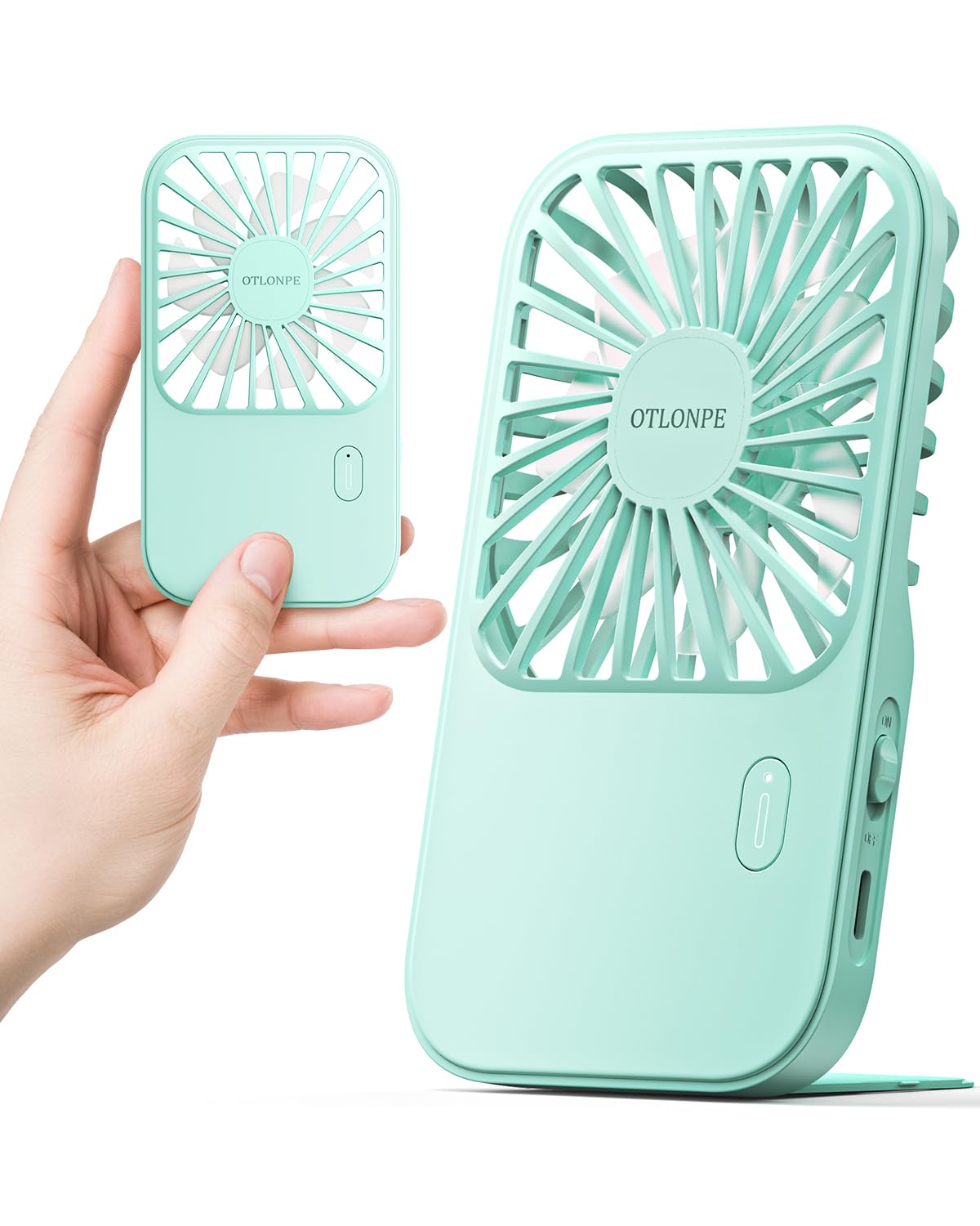 Amazon.com: Otlonpe Mini Portable Handheld Fan, Small Rechargeable ...