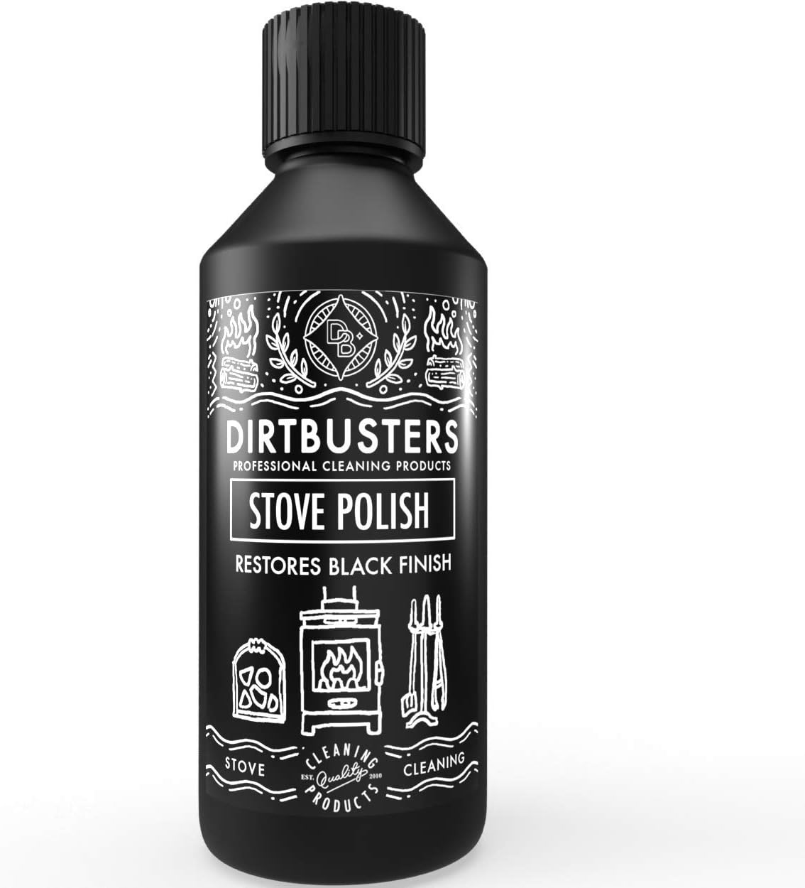 Dirtbusters Stove Polish For Log Burners & Grates Restore To Black, Non ...