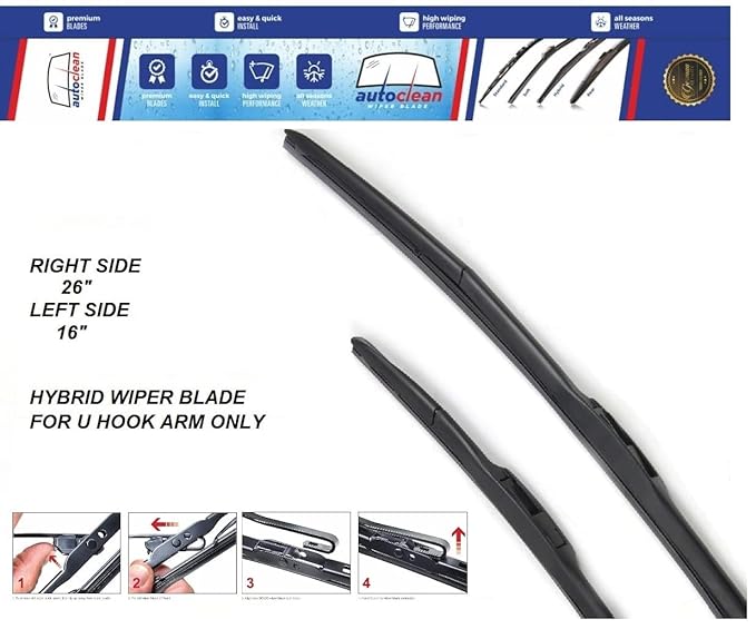 Autoclean Front Wiper Blade For Toyota Innova Crysta (pack of 2 ...