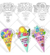 Amazon.com: Mothers Day Crafts for Kids 24 Sets DIY Flower Bouquet Kit ...