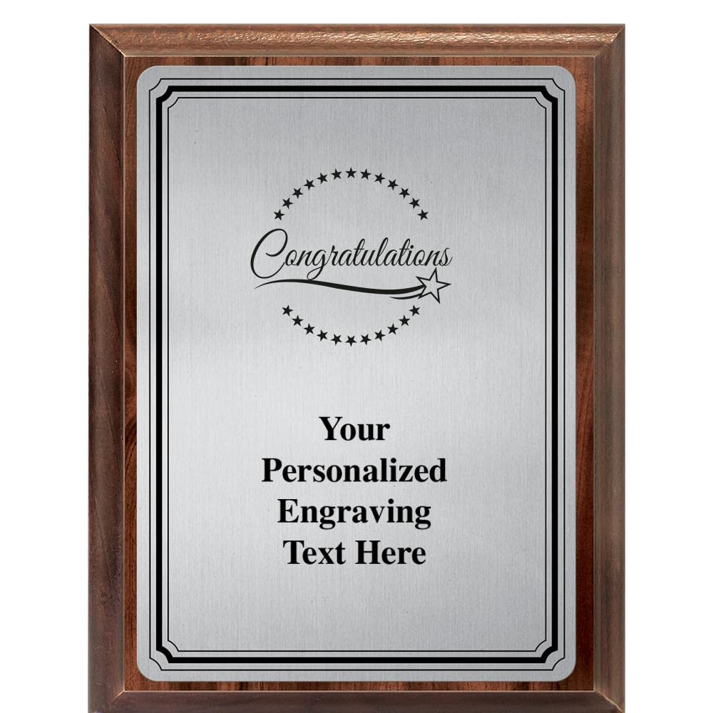 Plaques Personalized Engraved Wood Plaque Award Engraved, 5X7 ...