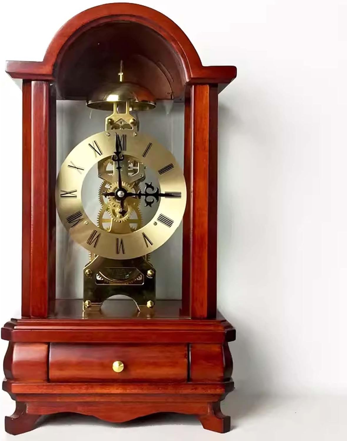 Amazon.com: Retro Mantel Clocks Silent Sweep Mantel Clock Mechanical ...