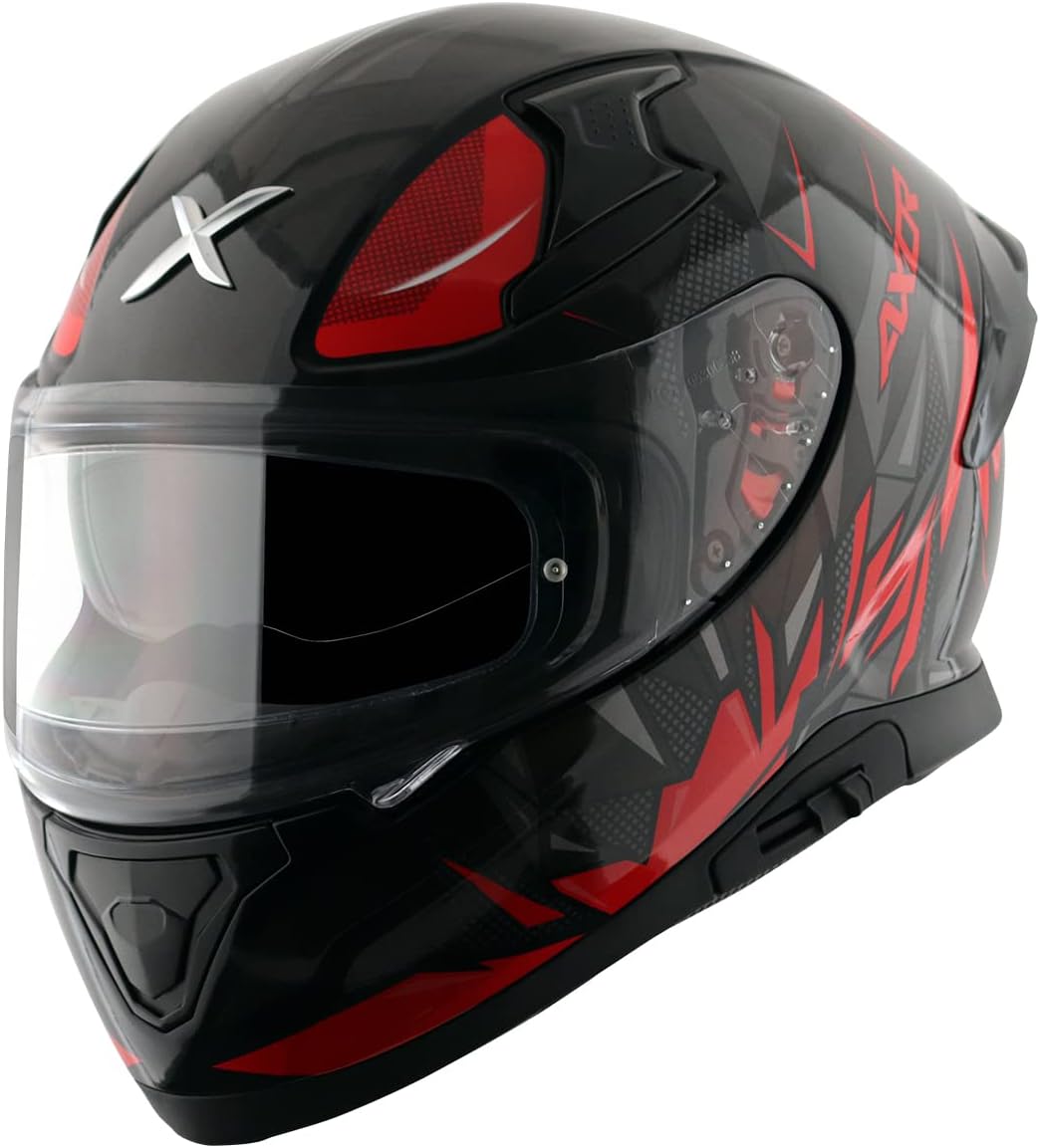 Axor Helmets ABS Apex Helmet (Solid Black_XL) : Amazon.in: Car & Motorbike