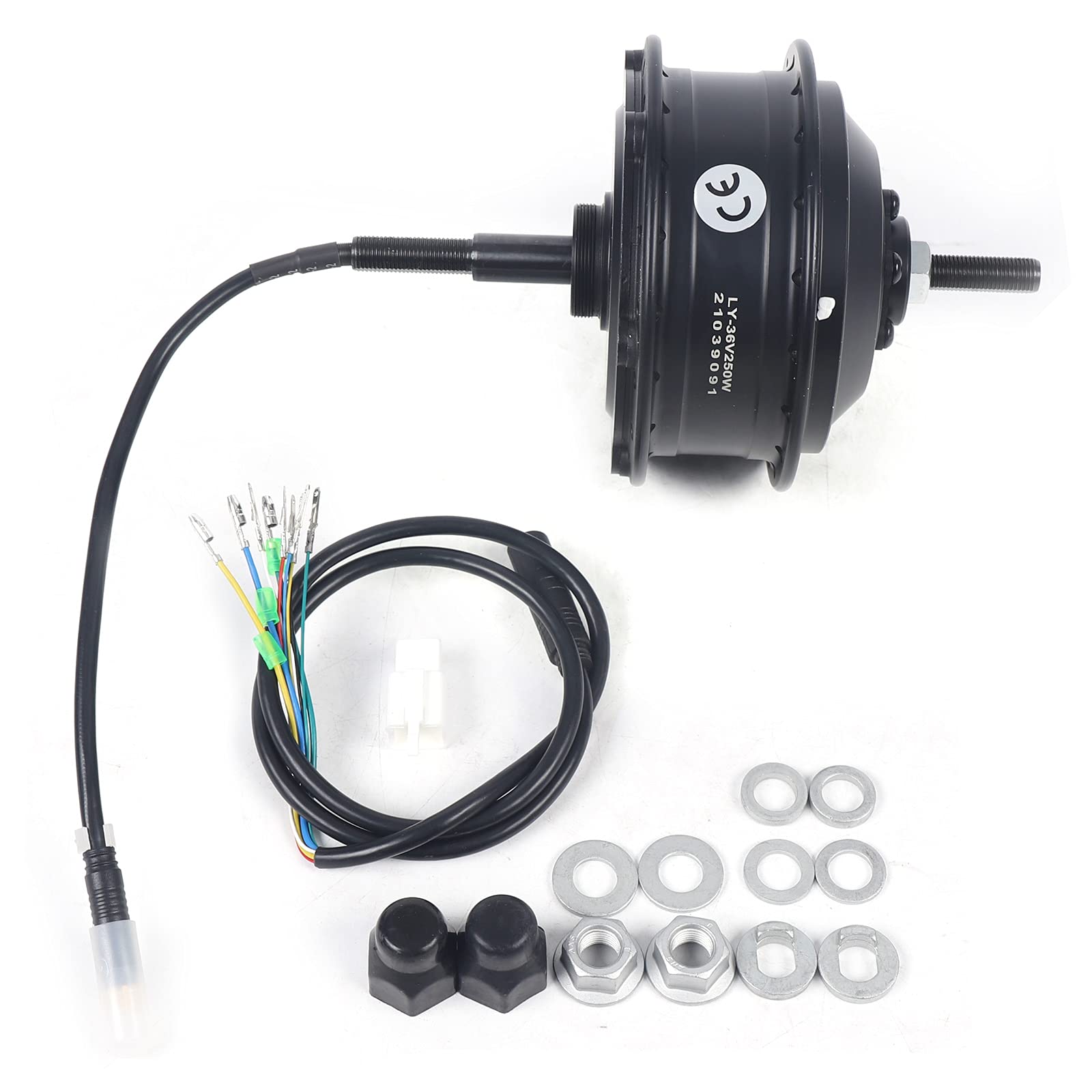 Amazon.com : 36V 250W 8.67" Threaded Brushless Gear Rear Hub Motor for ...