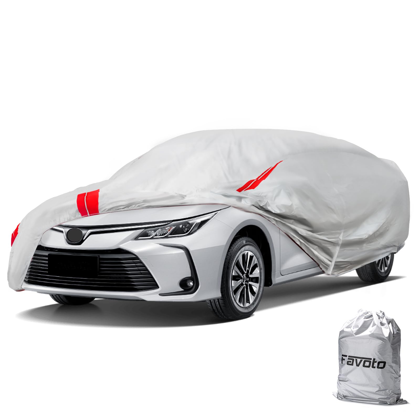 Amazon.com: Favoto Sedan Car Cover Waterproof - Custom Fit for Toyota ...