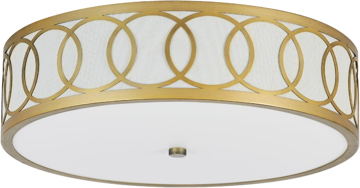 Amazon.com: POLITAMP 2-Light Flush Mount Ceiling Light, 12 inch Modern ...