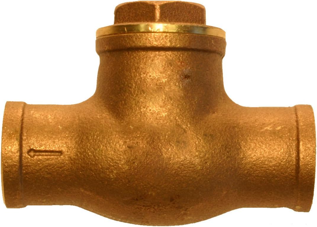 Amazon.com: Plumber's Choice 11521 Brass Swing Check Valve with Sweat ...
