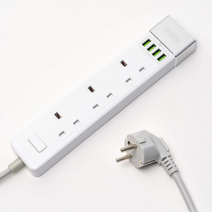 Buy SOUTH KOREA Travel Adapter UK - Type F Plug Extension Power Strip ...