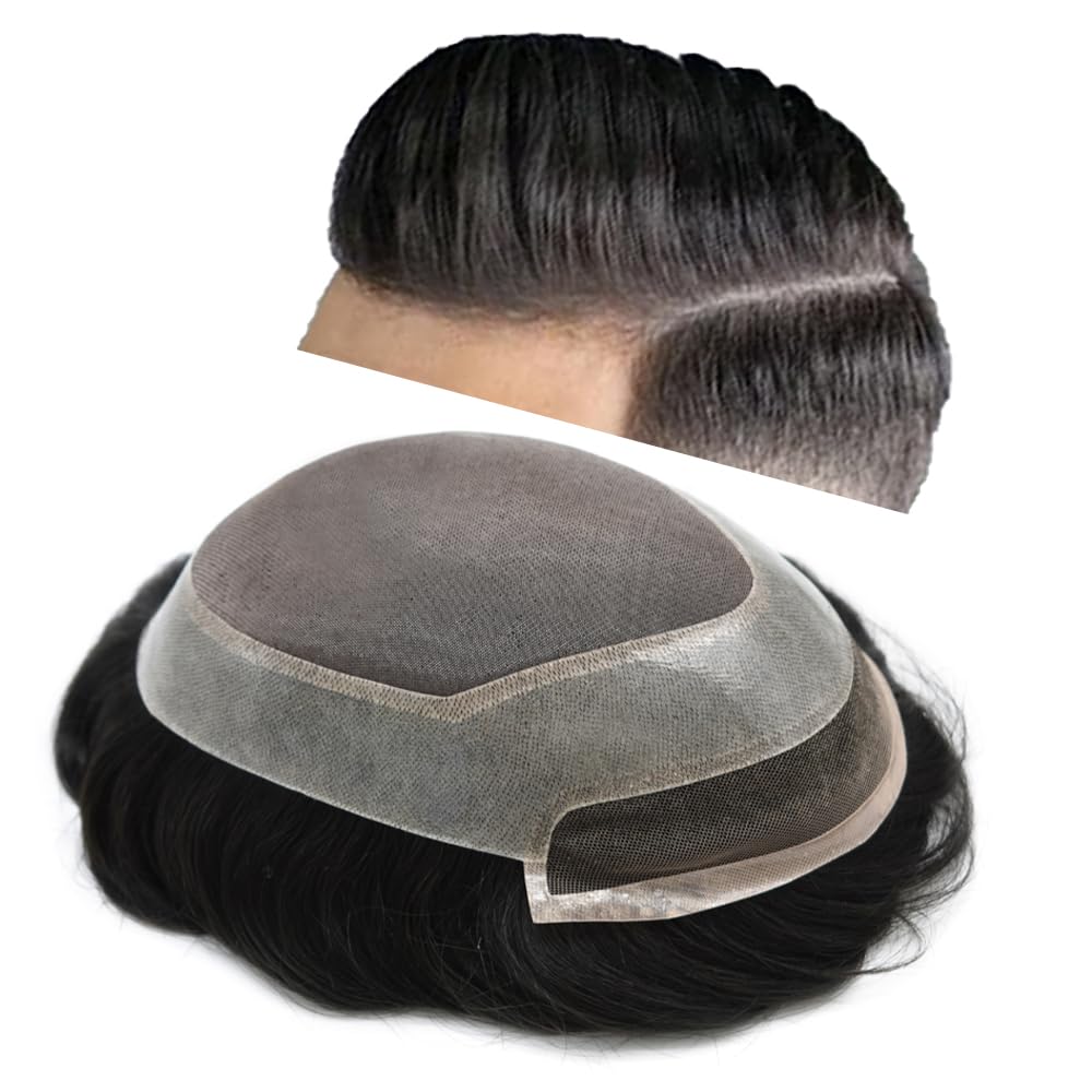 Amazon.com : Hair System for Men French Lace Front Toupee For Men ...
