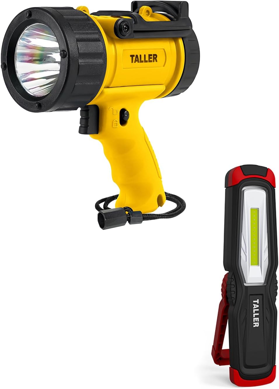 Taller Spotlight & Handle Flashlight, High Lumens, Waterproof LED ...