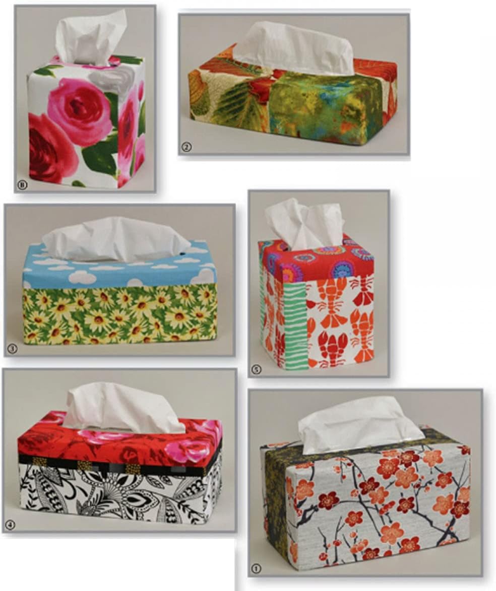 Amazon.com: Tiger Lily Press Tissue Box Cover-ups Pattern : Arts ...
