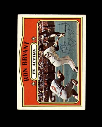 Ron Bryant Signed Original 1972 Topps In Action San Francisco Giants ...
