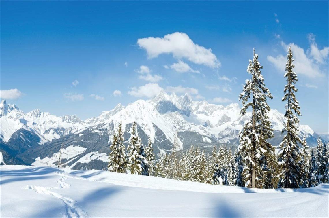 Snow Covered Mountains Christmas
