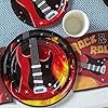 Amazon.com: Rockstar Party Supplies (Serves 24) Dinner Plates, Dessert ...