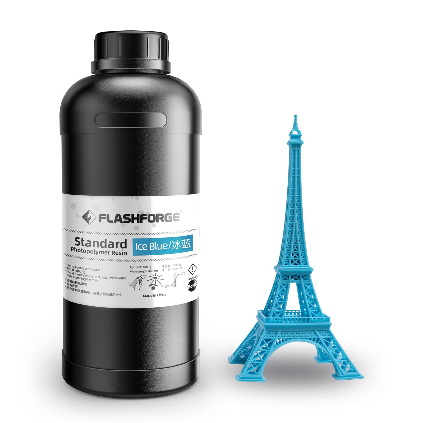 Snapklik.com : Flashforge 3D Printer Resin 1kg, Fast UV Curing Resin ...