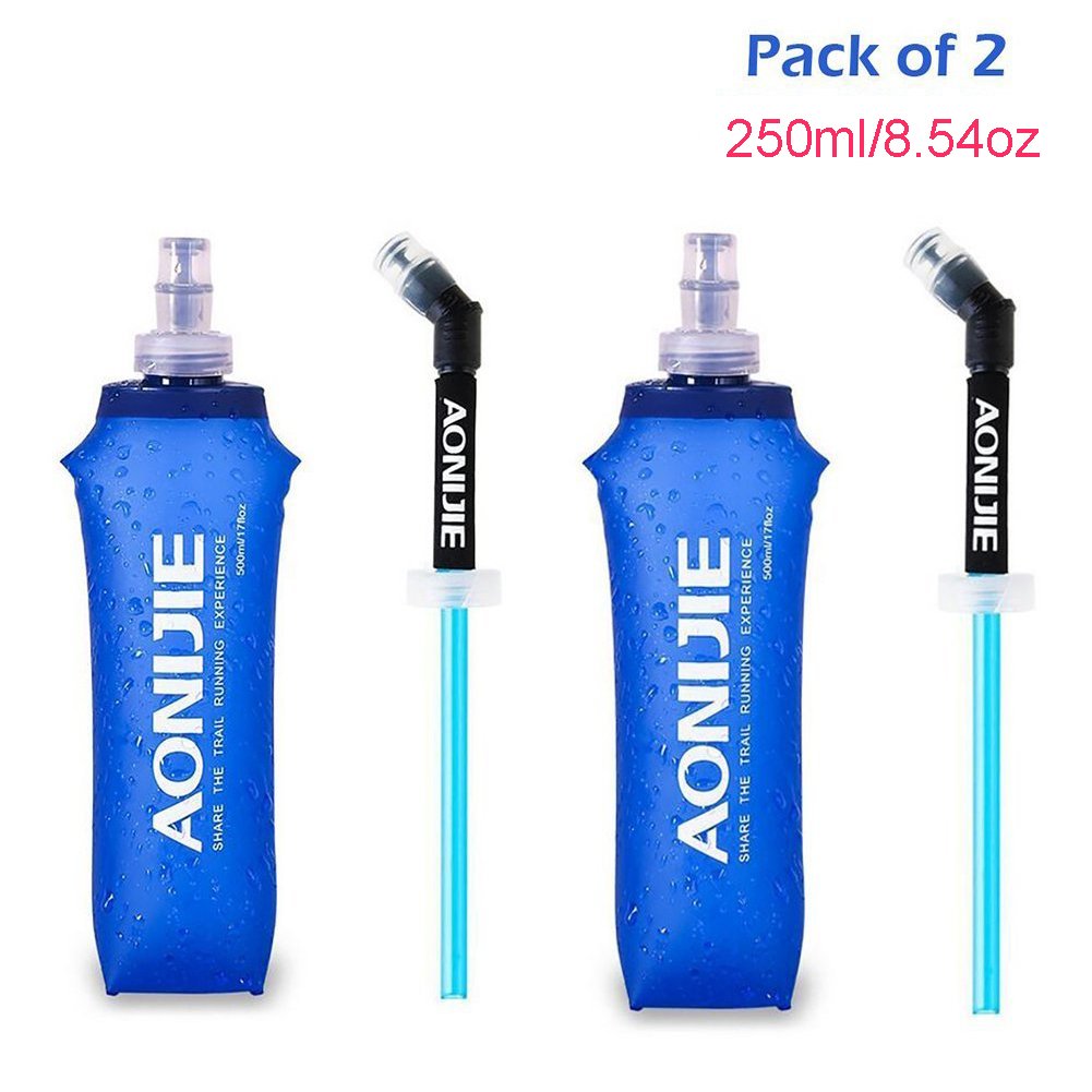 Amazon.com: AONIJIE 2Pack of Soft Soft Folding Hydration Bottle Water ...