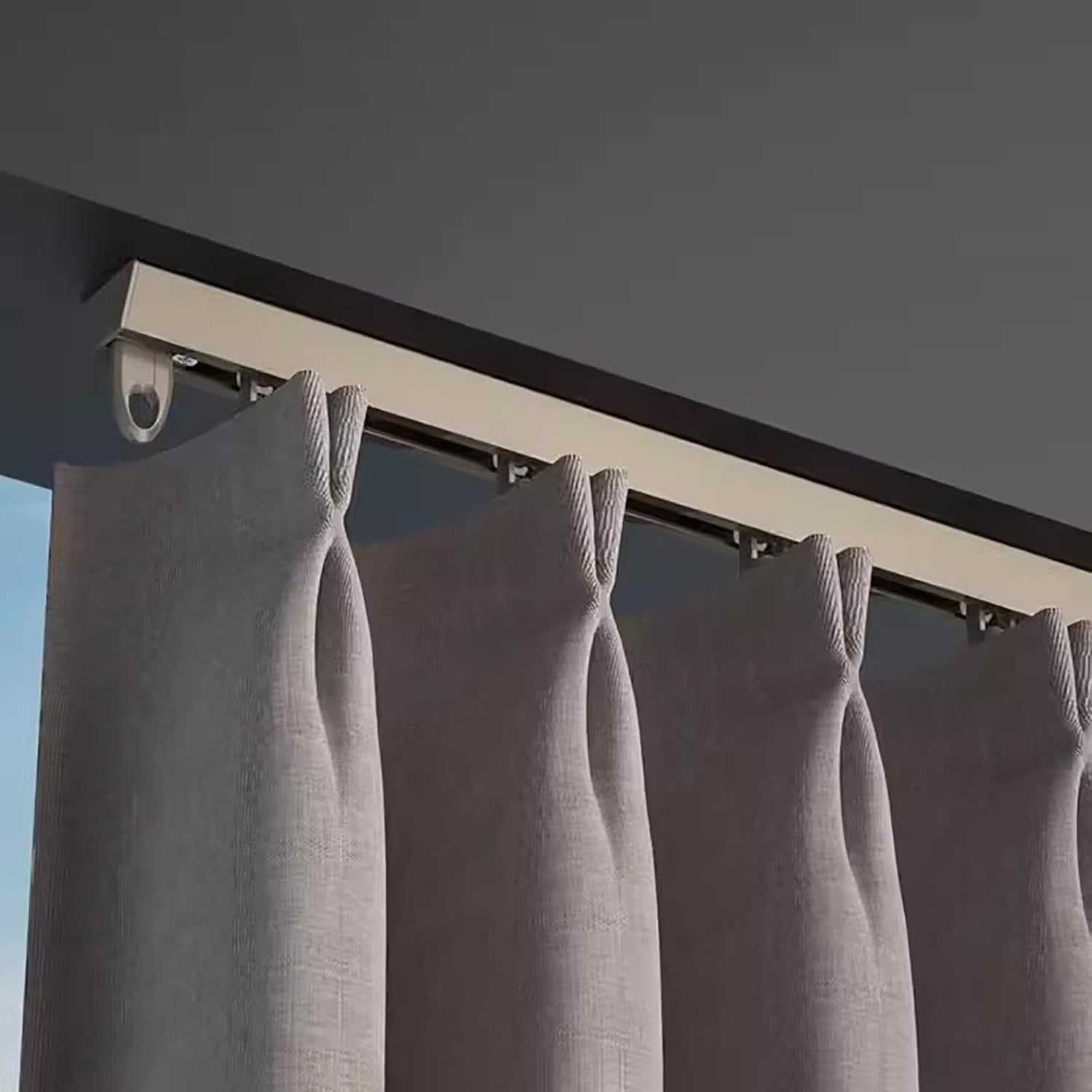 Ceiling Curtain Track，Bendable Curtain Rail，Ceiling Mount System ...