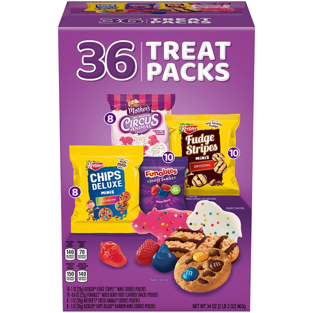 Keebler Sweet Treat Variety Pack 10ct Keebler Fudge Stripes Minis ...