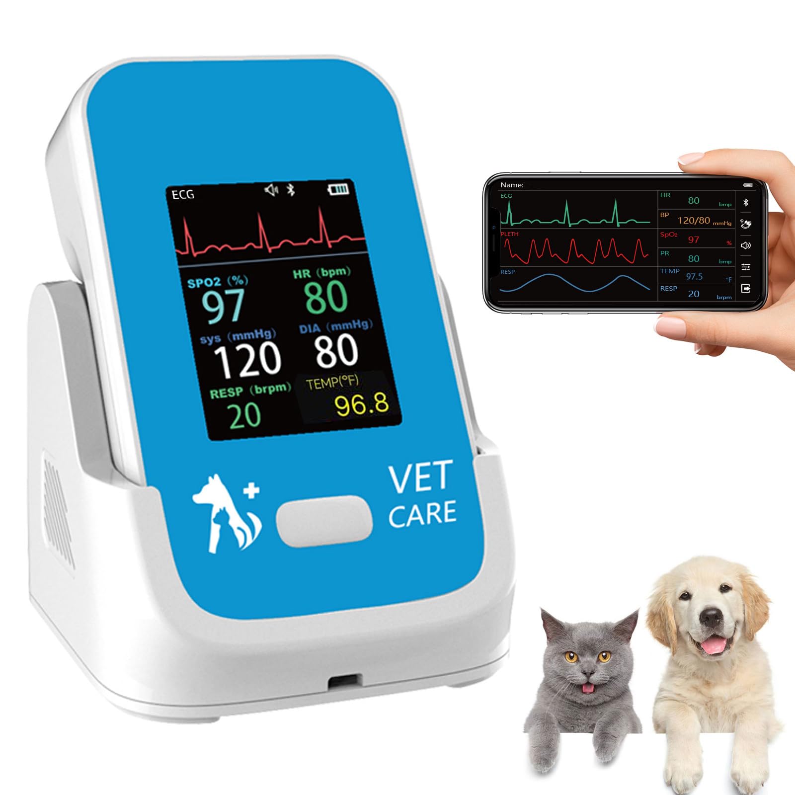 Amazon.com : Pepultech Veterinary Blood Pressure Monitor for Dog ...
