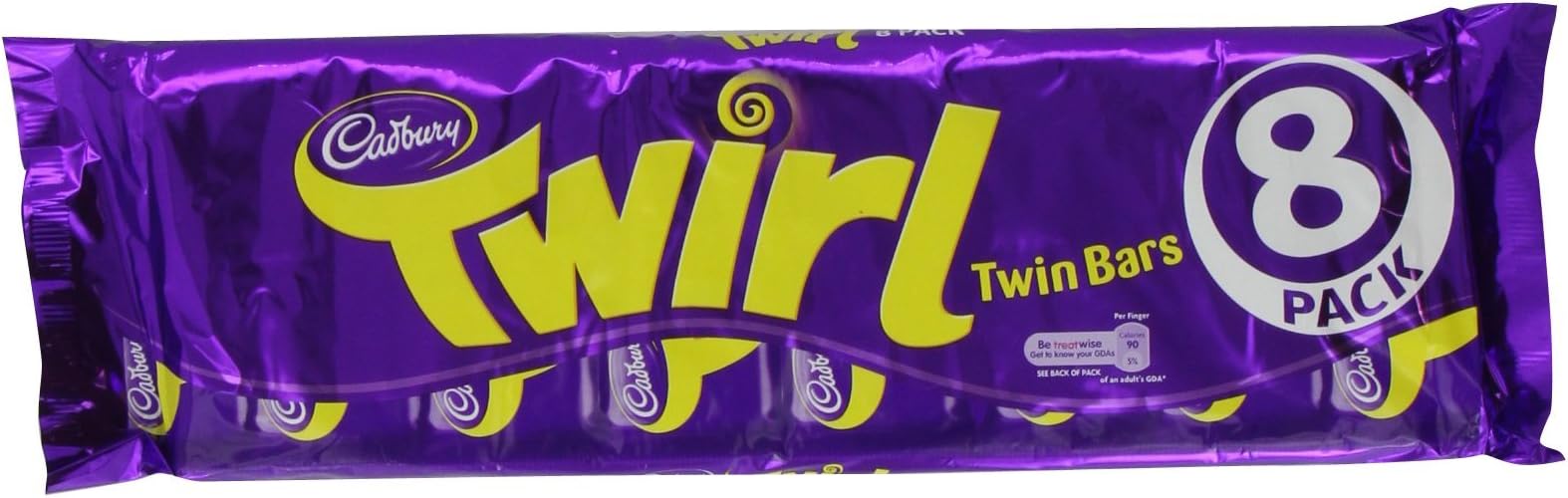 Amazon.com : Cadbury Twirl 8 Bars (Pack of 4, Total 32 Bars) : Grocery ...
