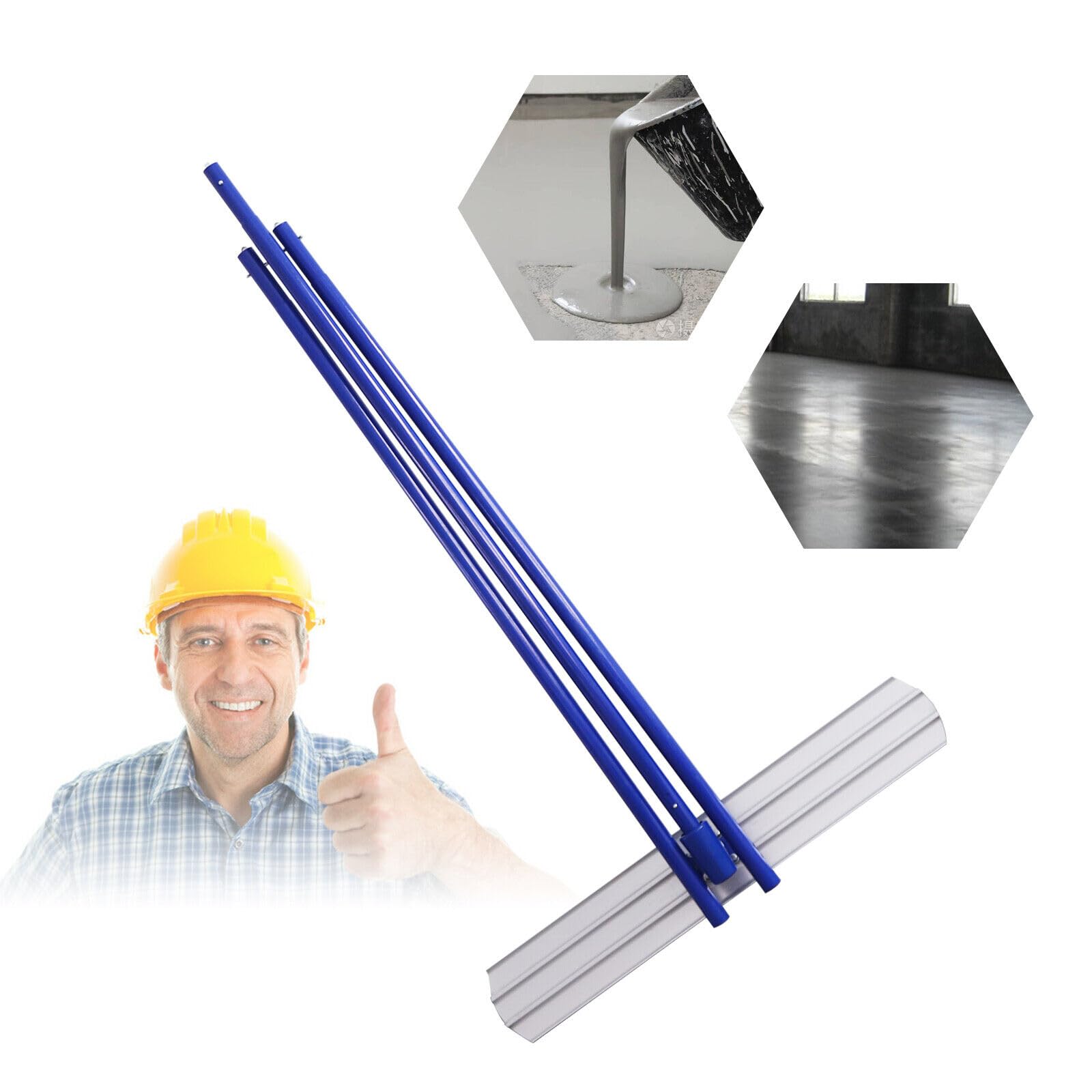 48 x 8" Bull Float Magnesium Concrete Float, Handle Concrete Tool ...