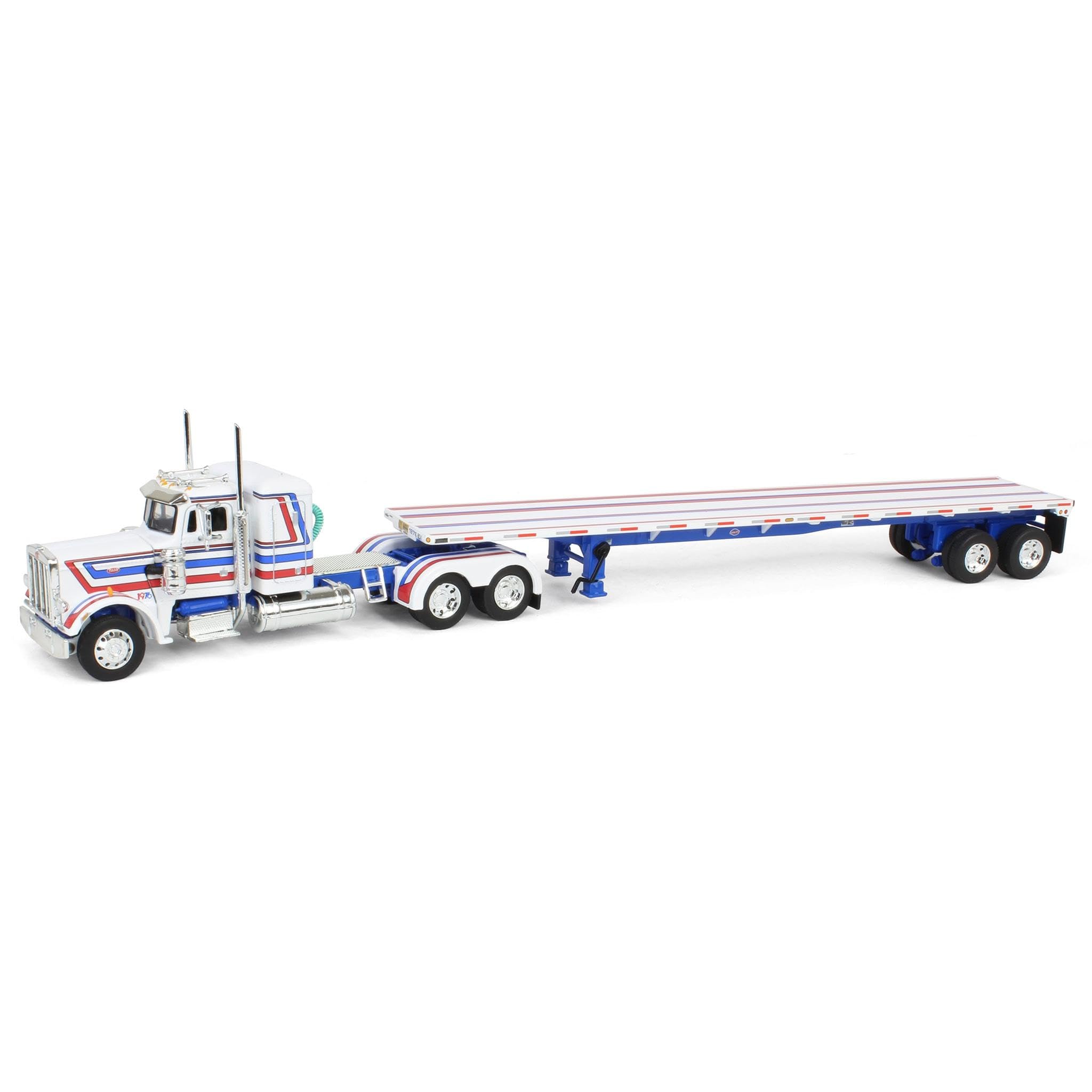 Amazon.com: DCP First Gear 1/64 Peterbilt 359 with 48ft Utility Flatbed ...