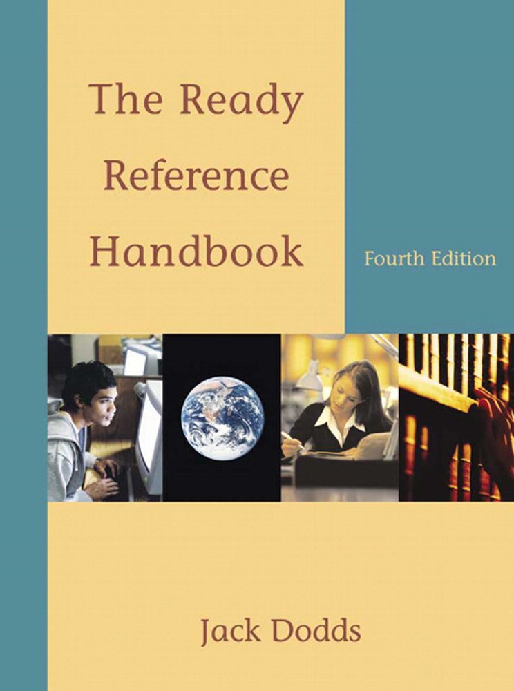 The Ready Reference Handbook: Dodds, Jack: 9780618917990: Amazon.com: Books