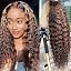 WENYAN Deep Wave Lace Front Wigs Human Hair Pre Plucked 20 Inch 13x4 ...