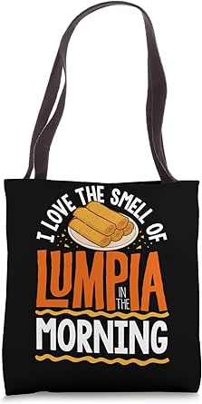 Amazon.com: Lumpia Filipino Pinoy Food Lumpia Roll Tote Bag : Clothing ...