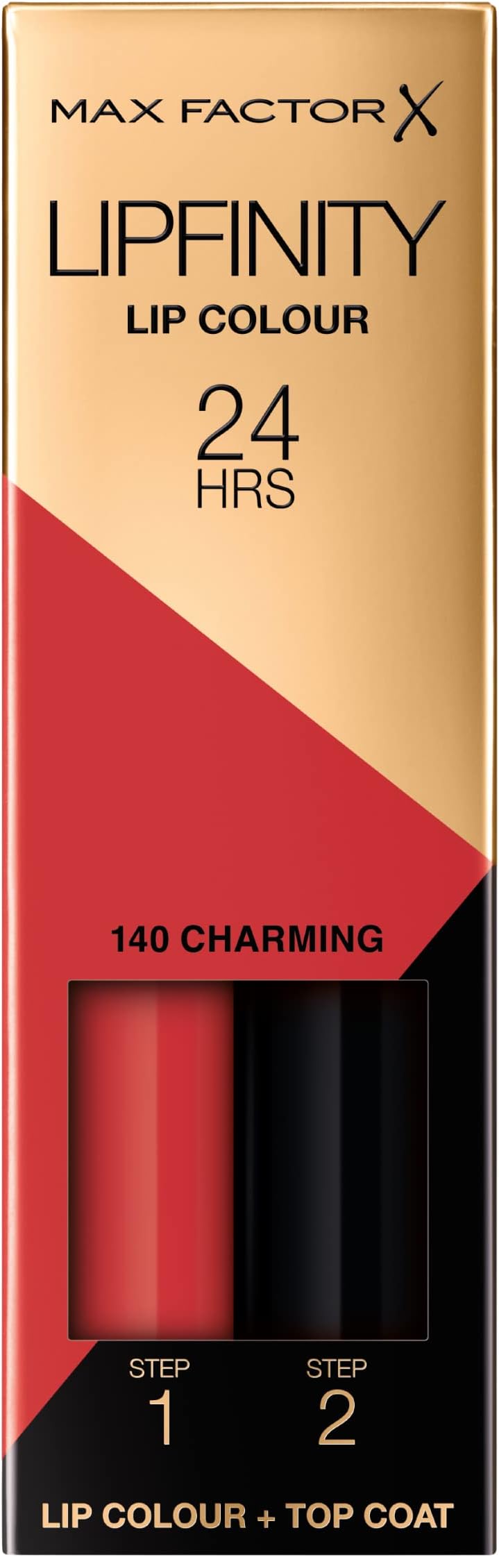Amazon.com : Max Factor Lipfinity Lipstick for Women, # 140 Charming, 0 ...