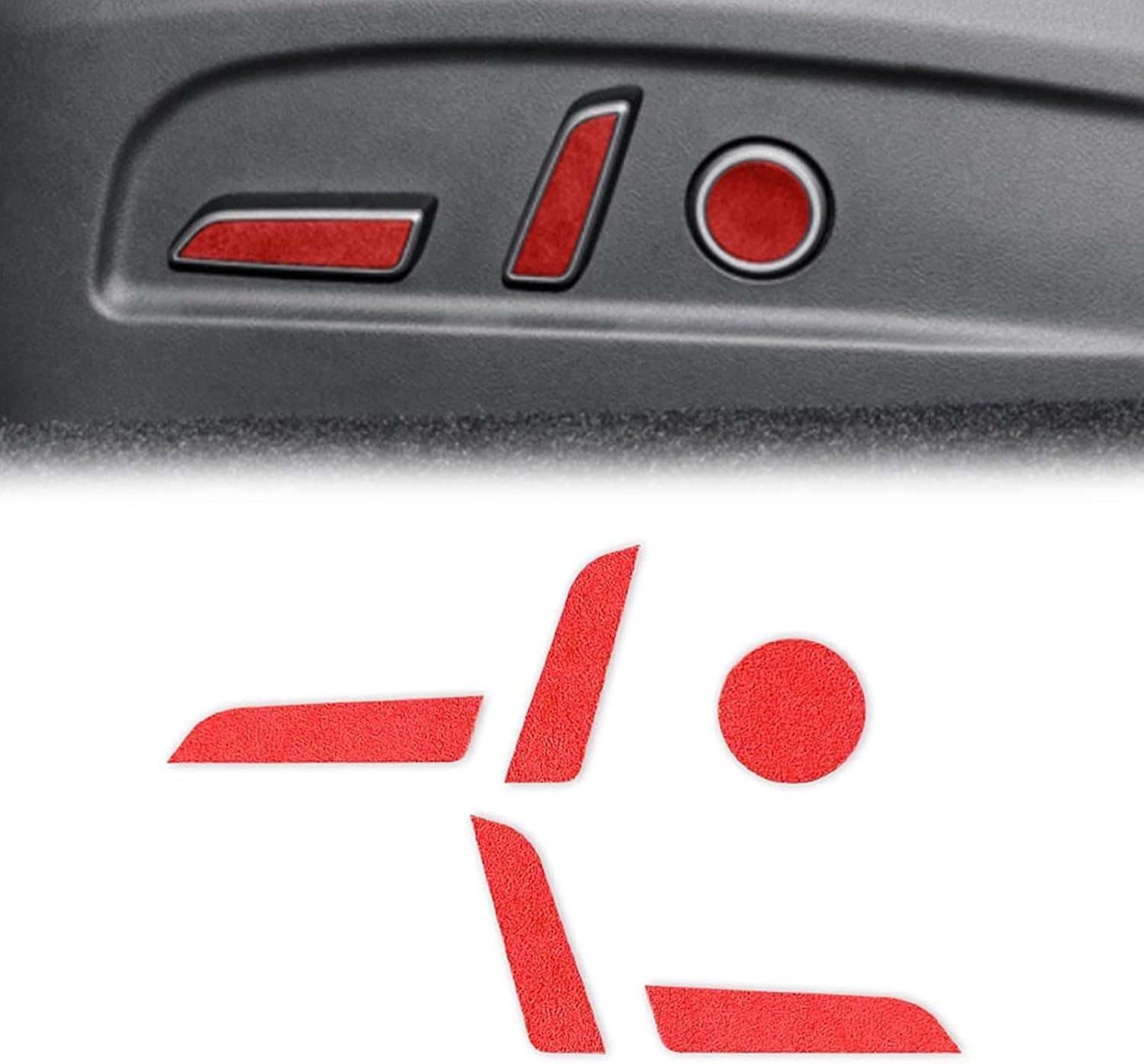 Amazon.com: TSTESE Seat Adjustment Button Stickers Compatible with ...