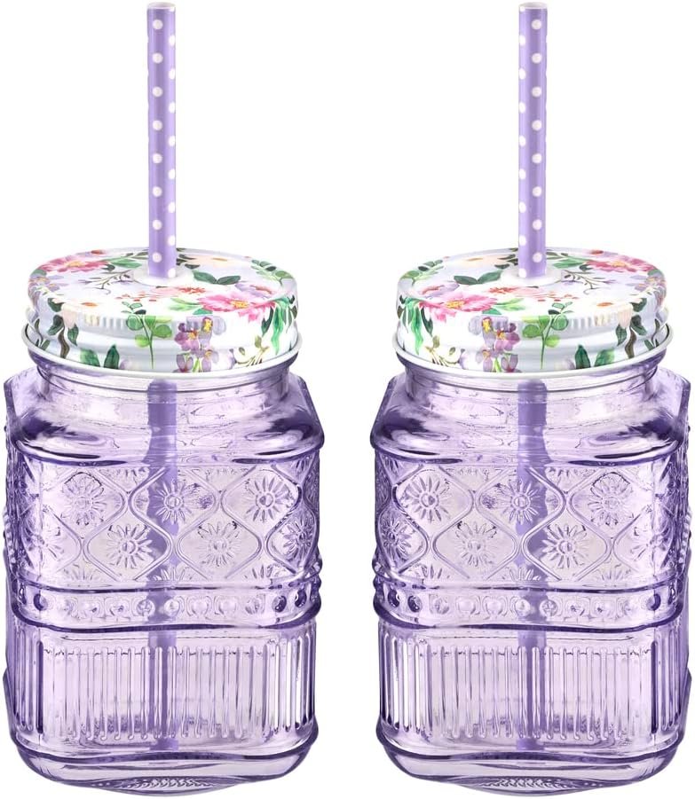 Amazon.com: Godinger Mason Jars, Storage Jars, Glass Canister for ...