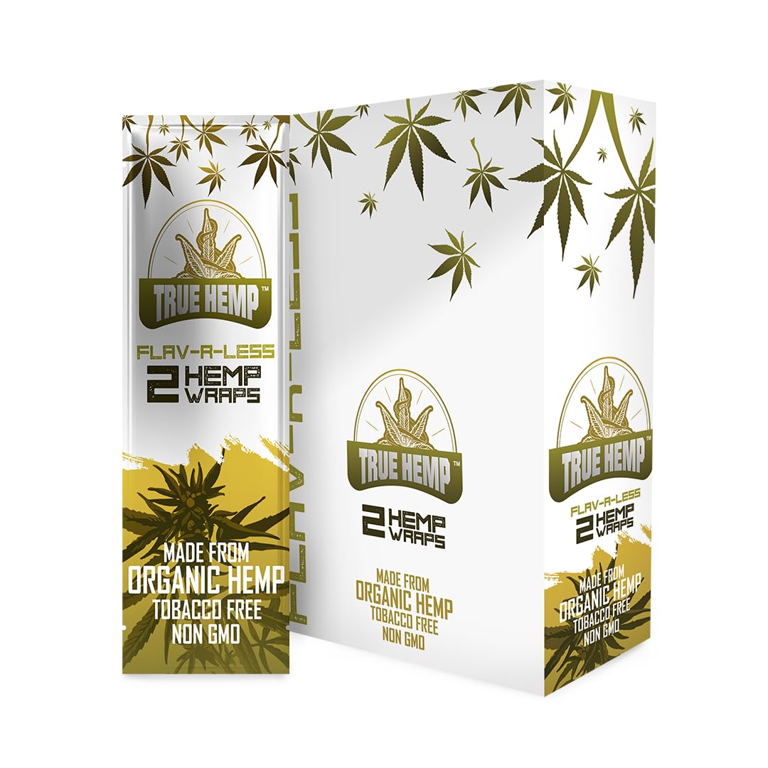 Amazon.com: True Hemp All Natural Non GMO Hemp Wraps 2 Count Per Pouch ...