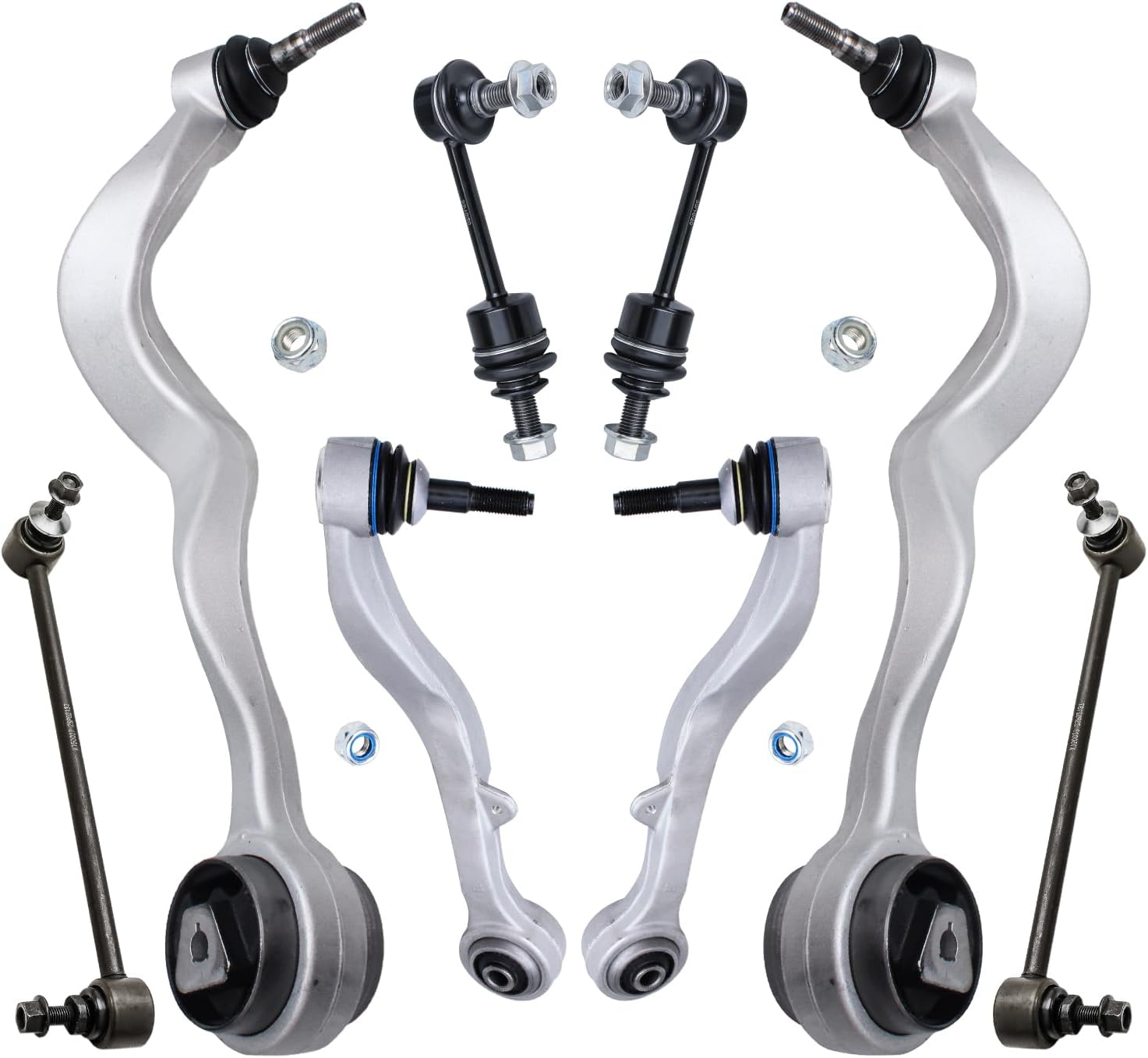 Amazon.com: Detroit Axle - Front 6pc Control Arms Kit for BMW 525i 528i ...