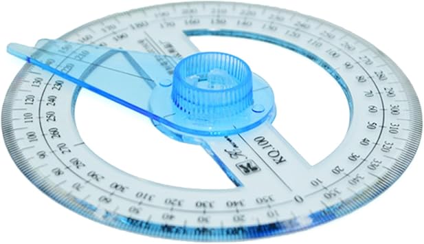 360 Degree Angle Measure Circle Protractor 360 Degree Plastic ...
