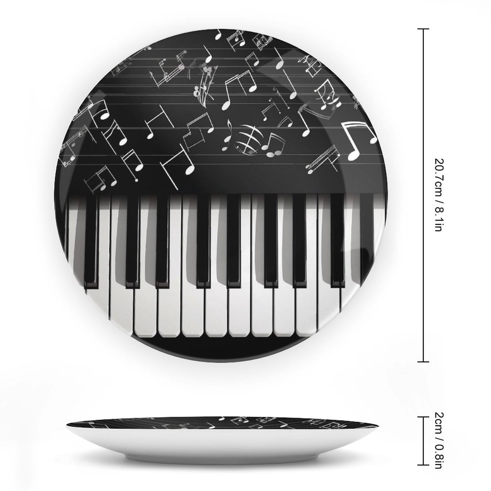 Piano Dinner Plate