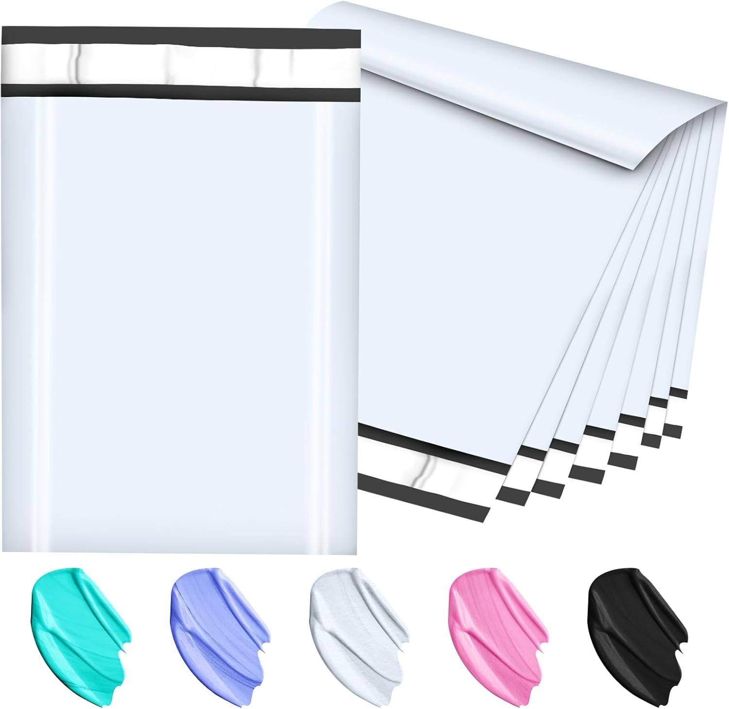 Amazon.com : JollyTrip Poly Mailers 10x13 Inch 200 Pcs, White Shipping ...
