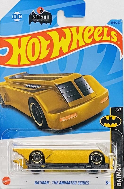 Hot Wheels Batman The Animated Series Batman Car, Golden, Ages 3 And Up ...