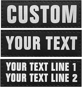 Amazon.com: Custom Patches for Dog Harness 2 Pcs Personalized Tactical Name Patches for Backpack ...