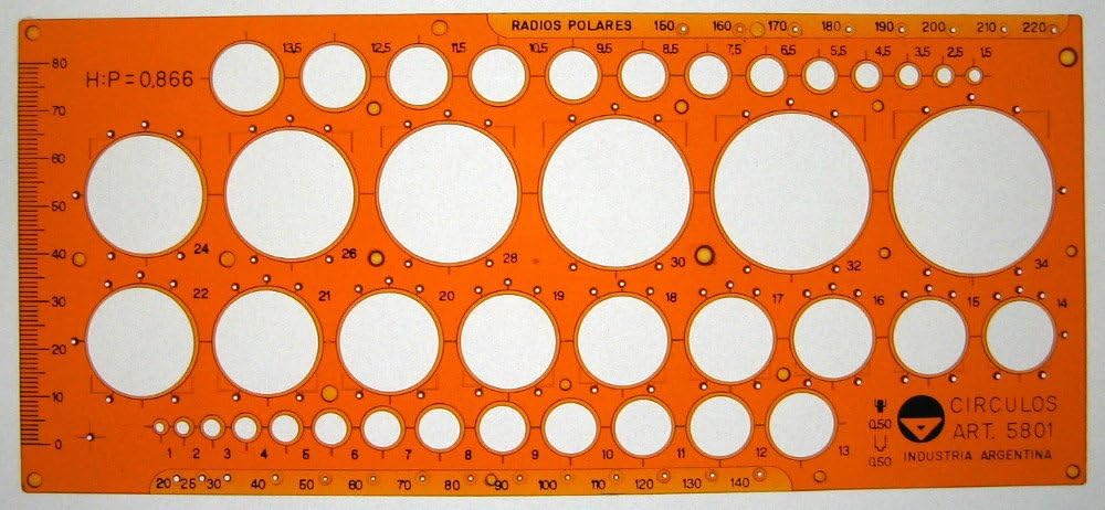 Amazon.com : Metric Professional Circle Circles Shapes Drawing Drafting ...
