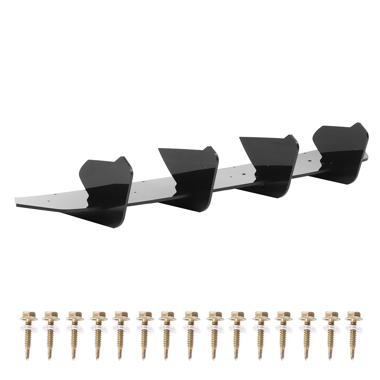 Buy Car Rear Bumper Diffuser Bright Black Rear Bumper Diffuser High ...