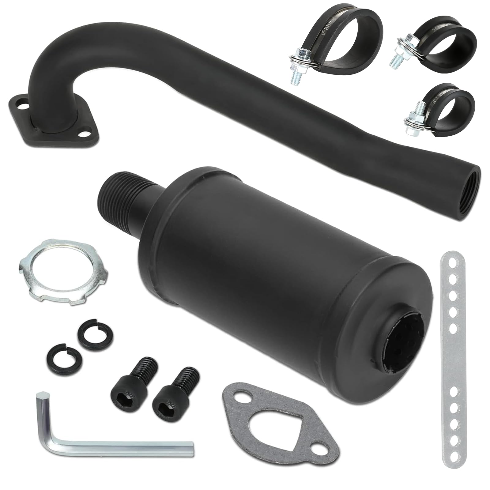 Snapklik.com : Exhaust Pipe Muffler Silencer Kit For Non Hemi Predator ...