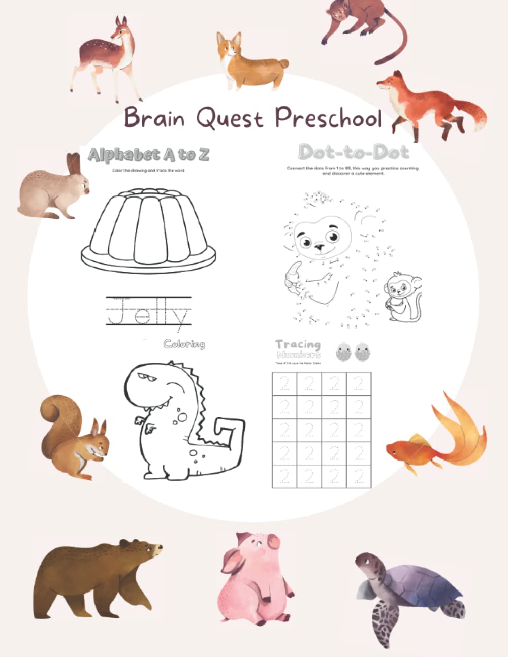 Buy Brain Quest Preschool: Scholastic Kindergarten Workbook Online at ...