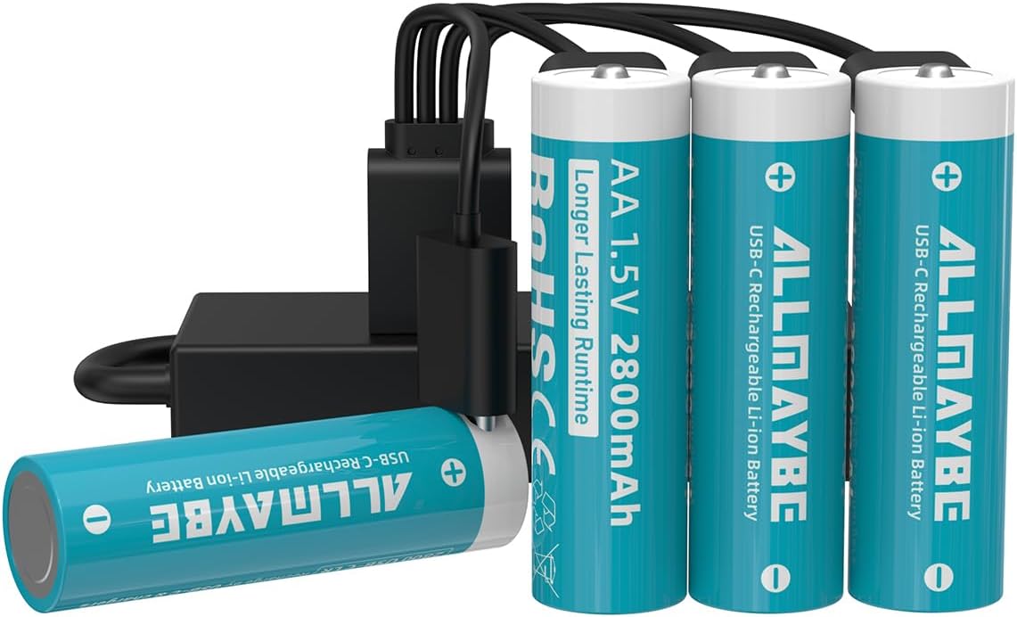 Amazon.com: XTAR Rechargeable AA Batteries, 1.5v Lithium aa Batteries ...