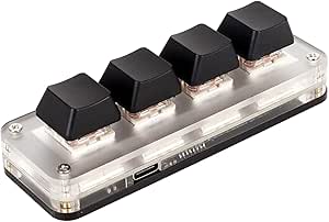 Amazon.co.jp: One Hand Macro Keyboard, Red Switch Macro Keyboard Plug and Play Ergonomic ...