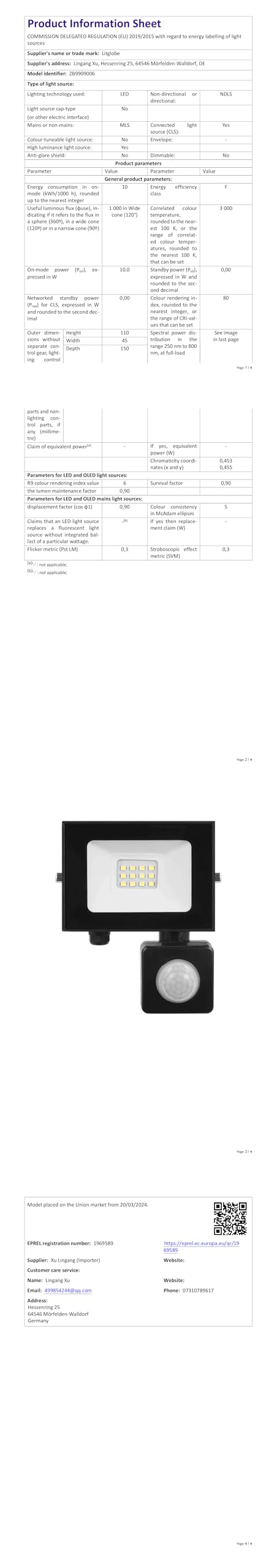 Security Lights Outdoor Motion Sensor, 50W PIR Lights Outdoor with ...